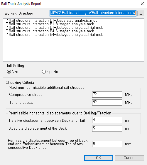 Rail Structure Interaction Wizard in midas Civil